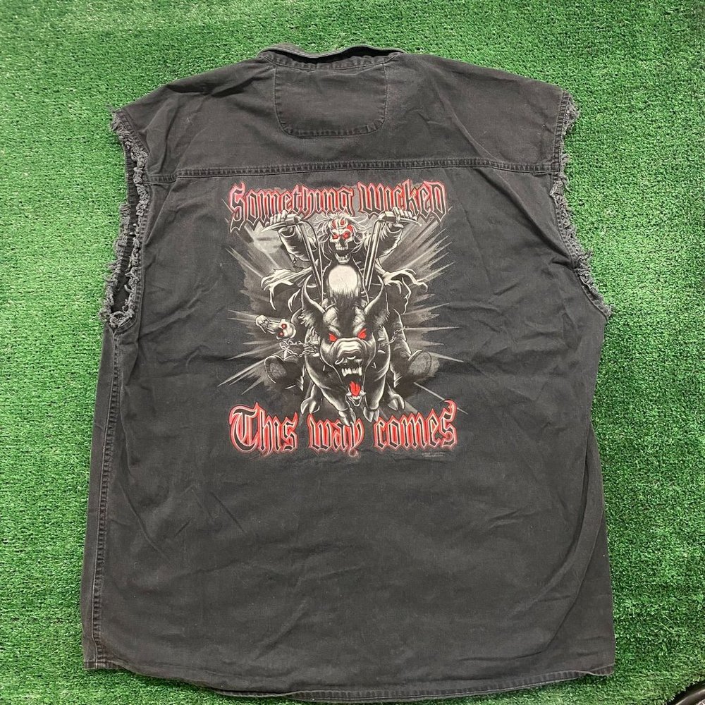 Vintage Y2k Skull Choppers Essential Goth Punk Biker … - Gem